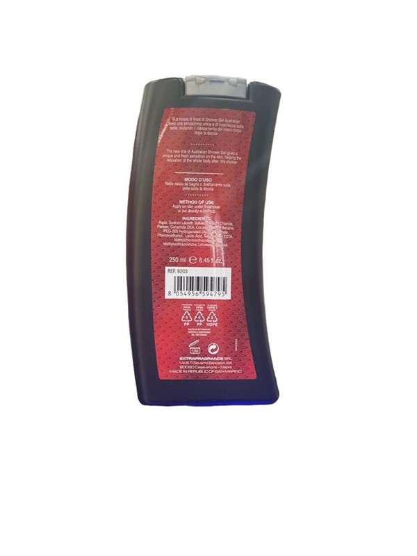 Australian for man shower gel 250 ml rosso – Magnolia Cosmetics Shop